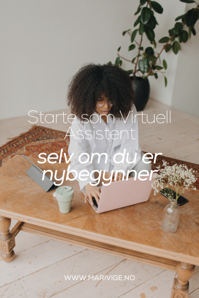 Jobbe som Virtuell Assistent - selv om du er nybegynner - marivige.no